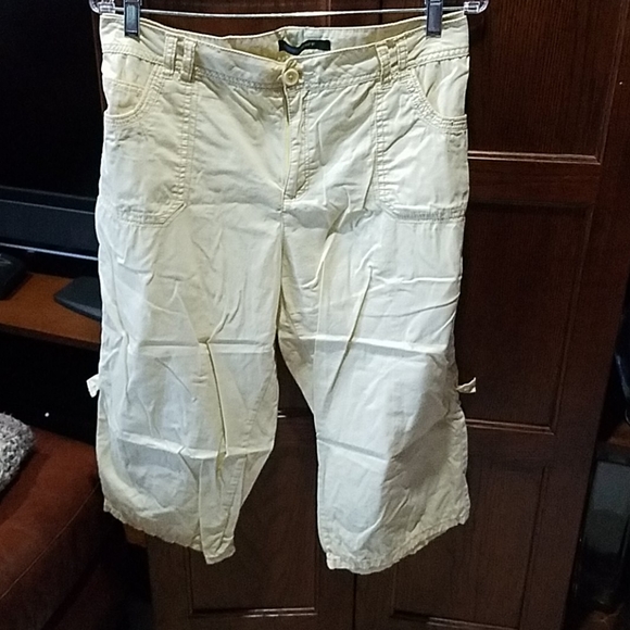 French Cuff | Pants & Jumpsuits | 0 Cotton Cropped Pant Pale Yellow ...